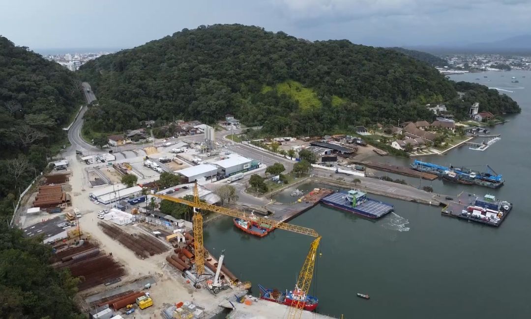 Ponte de Guaratuba (PR) chega a 14,24% de conclusão - PIXTV